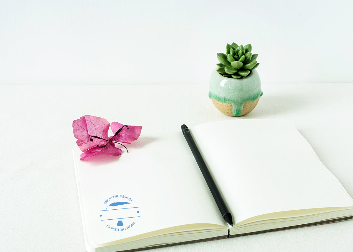 Fill-In Desk Round Stamp – Pickett's Press