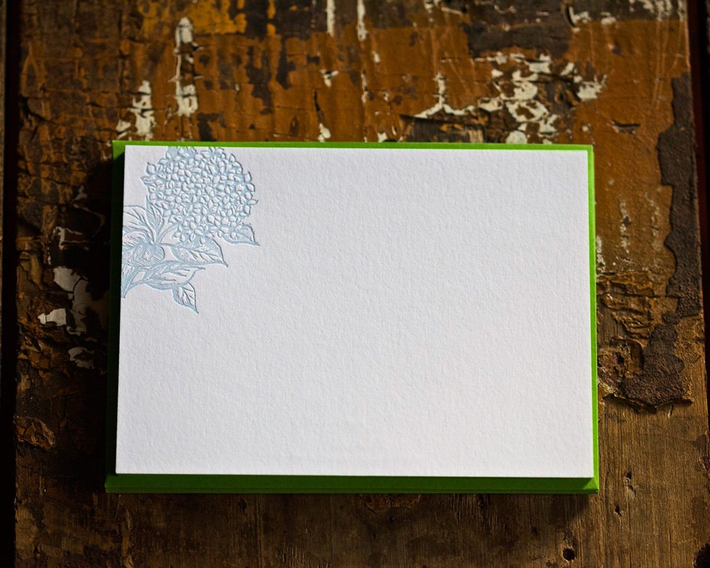 Hydrangea Note Cards – Pickett's Press