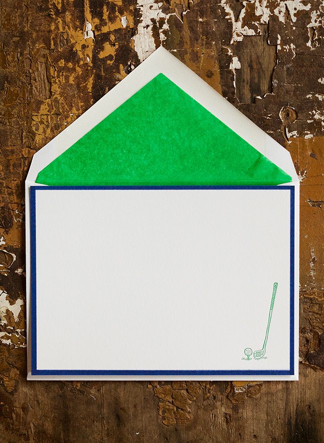 Letterpress Golf Note Cards – Pickett's Press
