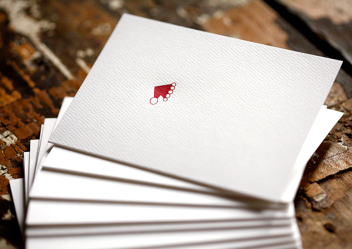 Folded Santa Hat Note Cards – Pickett's Press